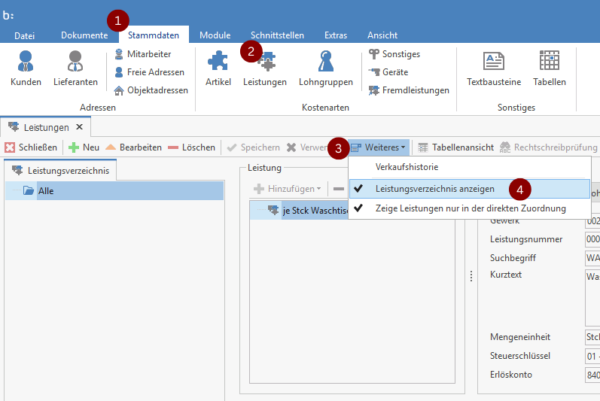 Leistungen schneller ins Angebot einfügen – Arbeiten mit dem Leistungsverzeichnis | blue ...
