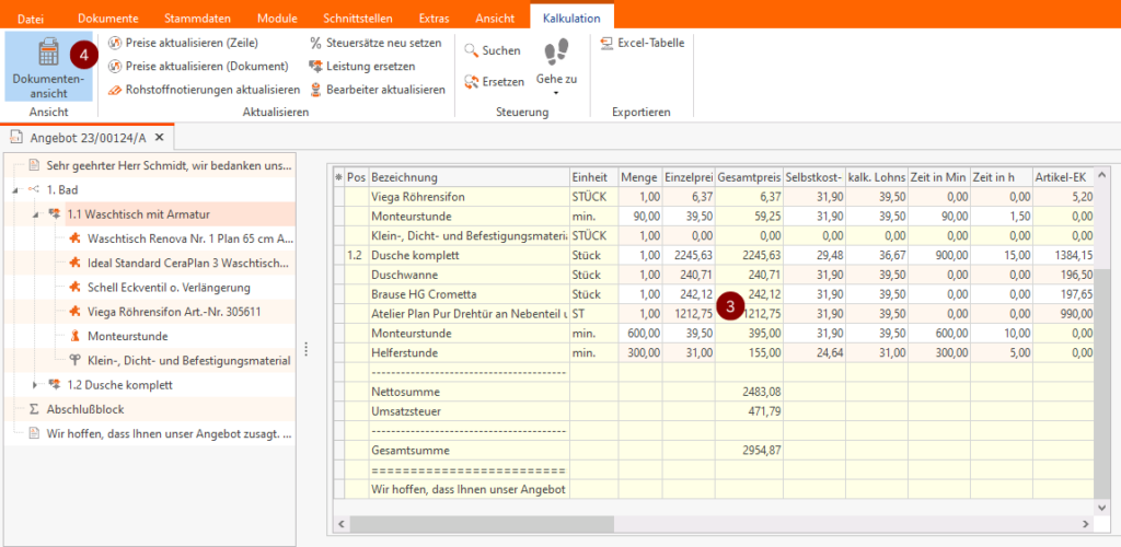 Fünf Tricks zum Arbeiten mit Leistungspositionen | blue:solution software GmbH
