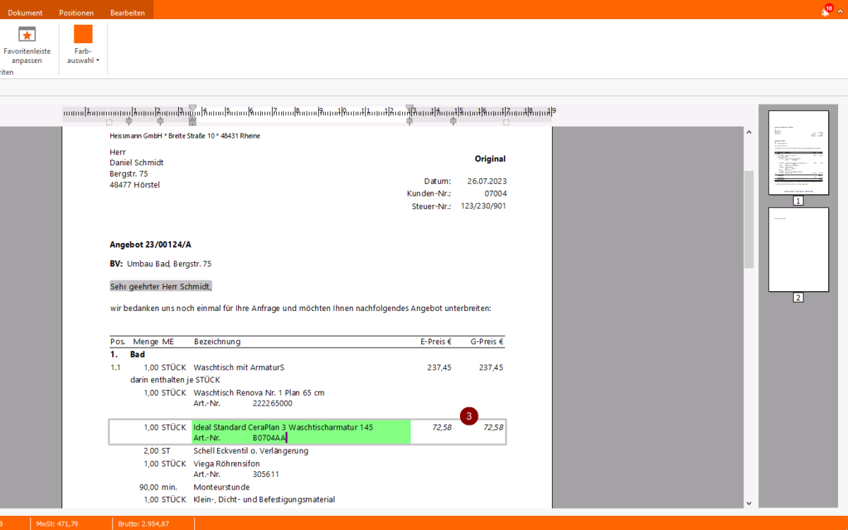 Fünf Tricks zum Arbeiten mit Leistungspositionen | blue:solution software GmbH