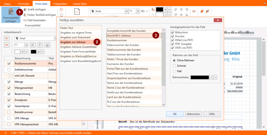 Objektadressen und freie Adressen richtig einsetzen | blue:solution software GmbH