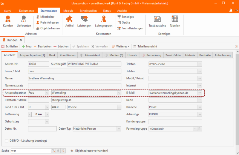 E-Mail Vorlagen für Ihre Angebote, Aufträge und Rechnungen einrichten | blue:solution software GmbH