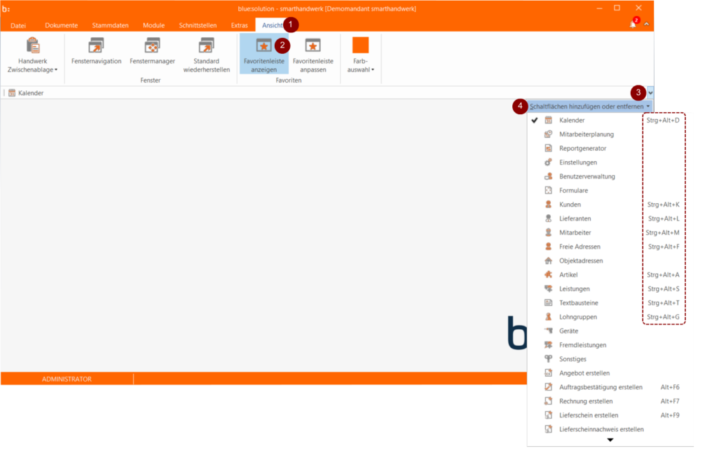 Praktische Tastaturkürzel für Ihre Handwerkersoftware | blue:solution software GmbH